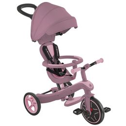 Globber Dreirad Explorer Trike 4in1 Eco, Beere, Kunststoff, EN 71, h&ouml;henverstellbare Schubstange, Outdoor Spielzeug, Kinderfahrzeuge, Dreir&auml;der