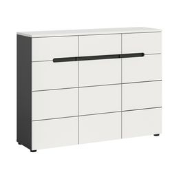 Schuhschrank CANU Grau, Wei&szlig;