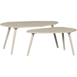 Beistelltischset Davina 2er-Set Sandfarben