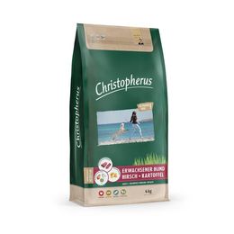 CHRISTOPHERUS Getreidefrei Hirsch und Kartoffel Hunde-Trockenfutter getreidefrei 4kg