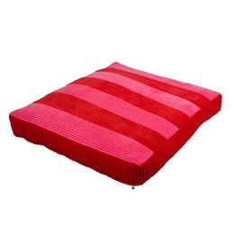 Coockoo Hundekissen Cozy Stripe rot / rosa S - 60x50x10 cm