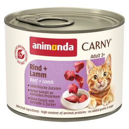 animonda Carny Adult Rind und Lamm 6x200g