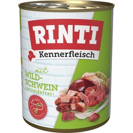 Rinti Kennerfleisch Wildschwein Hunde-Nassfutter getreidefrei 12x800g