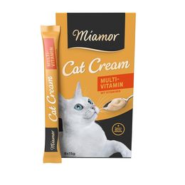 Miamor Cat Cream Multi-Vitamin Katzensnacks ohne Zucker 6x15g