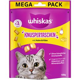 whiskas Knuspertaschen mit Huhn und K&auml;se Katzensnacks unwiderstehlicher Snack 4x180g