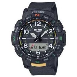 Smartwatch Casio PRO TREK SMART, schwarz (schwarz, schwarz), Smartwatches, Herren, Smartwatch, Armbanduhr, Herrenuhr, Digitaluhr, Weltzeit, Bluetooth