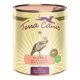Terra Canis CLASSIC &ndash; Pute mit Brokkoli, Birne und Kartoffel Hunde-Nassfutter 100 % Lebensmittelqualit&auml;t aller Rohstoffe 6x800g