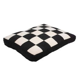 Coockoo Hundekissen Cozy Block schwarz / wei&szlig; S - 60x50x10 cm