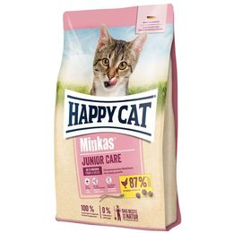 Happy Cat Minkas Junior Care Gefl&uuml;gel Katzen-Trockenfutter ohne Farbstoffe 1,5kg