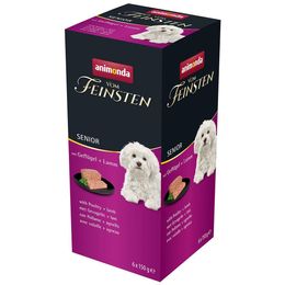animonda vom Feinsten Senior mit Gefl&uuml;gel + Lamm Hunde-Nassfutter ohne Zuckerzusatz 6x150g