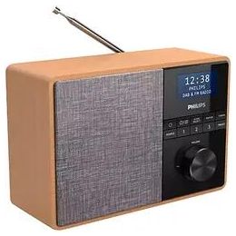 Philips Radio "TAR5505", braun (hellbraun), B:20,66cm H:14cm T:10,6cm, Radios