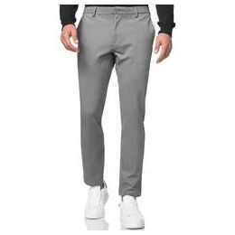 Anzughose INDICODE "INRoedekro", Herren, Gr. 38, L&auml;nge 32, grau (grau melange), Web, Obermaterial: 65% Polyester, 35% Baumwolle, unifarben, slim fit kn&ouml;chellang, Hosen Anzughose, gepflegter Look mit gerade geschnittener Beinform