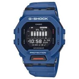 Smartwatch Casio G-SHOCK "GBD-200", blau (blau, schwarz, blau), Smartwatches, Herren, Smartwatch, Armbanduhr, Herrenuhr, Bluetooth, Schrittz&auml;hler, Stoppfunktion