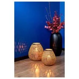 Tischvase Fink "BRASIL, Vase", schwarz, B:29cm H:55cm T:29cm &Oslash;:29cm, Metall, Vasen