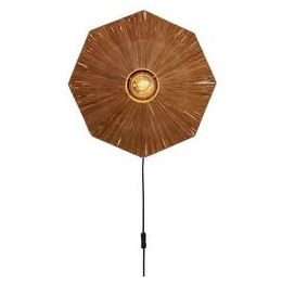 GOOD & MOJO Wandleuchte "Panama", braun, 1, &Oslash; 45cm, Leuchten, Wandleuchte