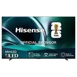 HISENSE QLED Mini LED-Fernseher "85U7Q", Energieeffizienz: D (A-G), transparent (schwarz), 85 &prime;&prime;, Fernseher, 4K UHD Mini LED