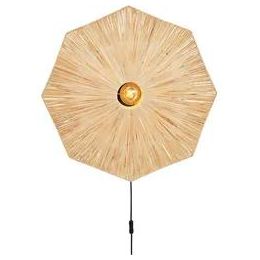 GOOD & MOJO Wandleuchte "Panama", beige (natur), 1, &Oslash; 65cm, Leuchten, Wandleuchte