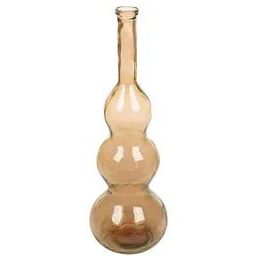 Bodenvase Gilde "Bodenvase bauchig "Balleros" braun", braun, B:33cm H:100cm T:33cm &Oslash;:33cm, Glas, Vasen