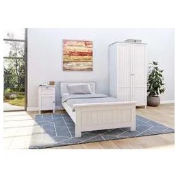 Massivholzbett OTTO HOME "Juventus, Bett, Massivholzbett, Holzbett, Bettrahmen", wei&szlig;, B:102cm H:77cm L:208cm, Betten, Massivholzbett, Breite 90 cm, aus massiver Kiefer, FSC-zertifiziert