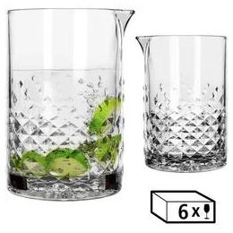 Gl&auml;ser-Set Libbey "Libbey, R&uuml;hrglas, 6er Set -OCULAR-", transparent, H:15cm &Oslash;:10,5cm, Glas, Trinkgef&auml;&szlig;e, Fassungsverm&ouml;gen von ca. 748 ml, mit integriertem Ausguss