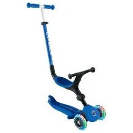 Tretroller Globber "GO-UP ACTIVE LIGHTS mit Leuchtrollen", blau, Roller, KinderB:28cm L:67cm, Dreirad, Laufrad und Scooter, B:28cm L:67cm