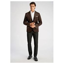Anzugsakko LINDBERGH "Sakko Slim Fit", Herren, Gr. 56, braun, Obermaterial: 100% Polyester; Futter: 95% Polyamid, 5% Elasthan, Sakkos