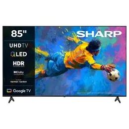 Sharp QLED-Fernseher "4T-C85HPx", Energieeffizienz: E (A-G), schwarz, 85 &prime;&prime;, Fernseher