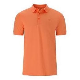Langarm-Poloshirt CRUZ "Harrold M", Herren, Gr. M, rot, 96% Baumwolle, 4% Elasthan, unifarben, normal, ohne Ausschnitt, Shirts, im klassischen und vielseitigen Look