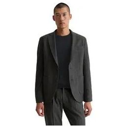 Marc O'Polo Sakko MARC O'POLO "aus hochwertigem Tech Flannel", Herren, Gr. 50, dunkelgrau melange, Obermaterial: 34% Schurwolle, 31% Viskose, 31% Polyester, 4% Elasthan. Futter: 55% Polyester, 45% Viskose, unifarben, Sakkos Sakko