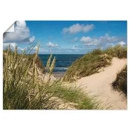 Poster Artland "Strand bei Vesterhav", beige (farbe bild(er): naturfarben), B:70cm H:50cm, Bilder, Poster, ohne Rahmen