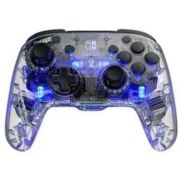 Controller "Afterglow Deluxe, NS, Transparent", transparent, B:13,6cm H:7,2cm T:15,6cm, pdp - PERFORMANCE DESIGNED PRODUCTS, Spielecontroller