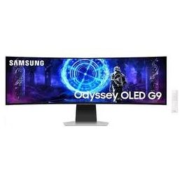 Samsung Curved-Gaming-OLED-Monitor "S49DG954SU", Energieeffizienz: G (A-G), silber, B:119,47cm H:36,5cm T:18,08cm, Monitore
