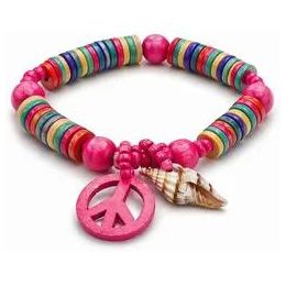 Armband "Hippie", Damen, Gr. Holz, bunt (mehrfarbig), Collezione Alessandro, Armb&auml;nder Armband
