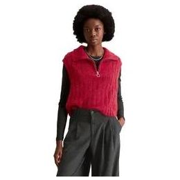 Marc O'Polo Strickpullover MARC O'POLO DENIM "aus edlem Wolle-Alpakawolle-Mix", Damen, Gr. XXL, rot (medium rot), Obermaterial: 43% Wolle, 34% Polyamid, 23% Alpaka, unifarben, Pullover Strickpullover