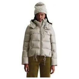 Marc O'Polo Outdoorjacke MARC O'POLO DENIM "aus recyceltem Polyester-Ripstop", Damen, Gr. L, grau eternity, Obermaterial: 100% Polyester. F&uuml;llung: 70% Daune, 30% Feder, unifarben, regular fit, normaler Saum, Jacken Outdoorjacke