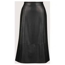 Madeleine Mode Midirock MADELEINE "Rock Leder-Look Midi-Rock mit Rei&szlig;verschluss", Damen, Gr. 40, schwarz, Obermaterial: 100% Polyurethan PU., Modern, normal, R&ouml;cke