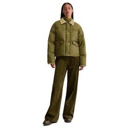 Marc O'Polo Outdoorjacke MARC O'POLO "im Barnjacket-Stil aus recyceltem Polyester", Damen, Gr. 40, mossy olive, Obermaterial: 100% Polyester. F&uuml;llung: 80% Daune, 20% Feder, unifarben, regular fit, Jacken Outdoorjacke