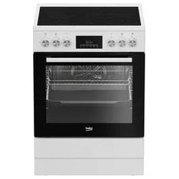 Beko Elektro-Standherd "FBM67320WS", Energieeffizienz: A (A+++-D), schwarz-wei&szlig; (wei&szlig;), Herdsets, SteamShine &ndash; Die Dampfreinigung des Backofens