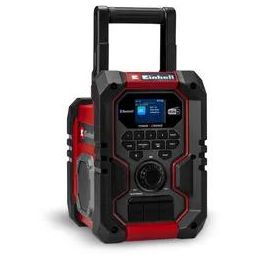 Baustellenradio Einhell "TE-CR 18 Li DAB+/FM/BT - Solo", rot (rot, schwarz), B:24,5cm H:26,8cm T:17,6cm, Radios, ohne Akku