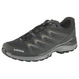 Wanderschuh Lowa "MEADOW GTX LO SL", Herren, Gr. 42,5, schwarz (graphit, bronze), Synthetik, Textil, Schuhe Wanderschuh, wasserdicht, winddicht,atmungsaktiv dank GORE-TEX Membrane