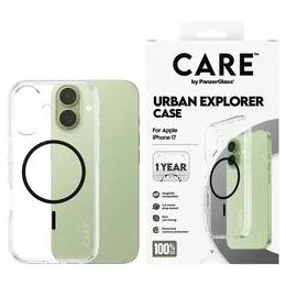 CARE BY PANZERGLASS Handyh&uuml;lle "Urban Explorer Case f&uuml;r Apple iPhone 17", clear, Apple iPhone 17, H&uuml;llen, Backcover, Schutzh&uuml;lle, Handyschutzh&uuml;lle, Case, Schutzcase, sto&szlig;fest