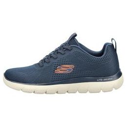 Sneaker Skechers "Skechers Sneaker Textil", Herren, Gr. 41, blau, Textil, Schuhe Sneaker