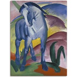 Wandbild Artland "Blaues Pferd I. 1911.", bunt (farbe bild(er): bunt), B:90cm H:120cm, Bilder, als Leinwandbild, Poster in verschied. Gr&ouml;&szlig;en