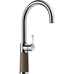 K&uuml;chenarmatur Schock "SC-520 FA", braun (bronze), B:19cm H:39,2cm &Oslash;:5,2cm, Messing, Armaturen, Festauslauf, Schwenkbereich 360