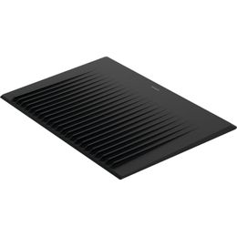 Abtropfmatte Schock "aus Silikon, temperaturbest&auml;ndig bis 230C", grau (anthrazit), B:30,3cm H:1,2cm T:40,8cm, Silikon, Geschirrst&auml;nder, sp&uuml;lmaschinengeeignet, in Anthrazit