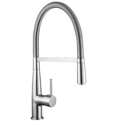 Sch&uuml;tte Sp&uuml;ltischarmatur SCH&Uuml;TTE "New York", grau (chromfarben), B:4,2cm H:47cm T:35,5cm, Messing, Armaturen, Wasserhahn ausziehbar, 360 schwenkbar, Chrom/Schwarz matt, Hochdruck