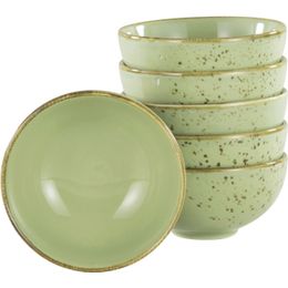 Dipschale Creatable "NATURE COLLECTION", gr&uuml;n, &Oslash;:11,5cm, Steinzeug, Sch&uuml;sseln, Dipschale, Snackschale, &Oslash; 11,5 cm