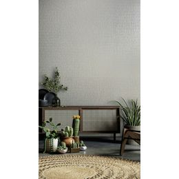Vliestapete marburg "Textured Tones", blau (graublau), B:0,53m L:10,05m, Vlies, Tapeten, moderne Tapete f&uuml;r Wohnzimmer Schlafzimmer K&uuml;che
