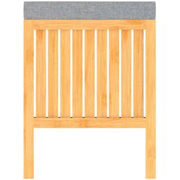 EISL&reg; Badhocker EISL "Bambus", beige (bambus), Polyester, Hocker, Badhocker, W&auml;schesammler mit Sitzkissen