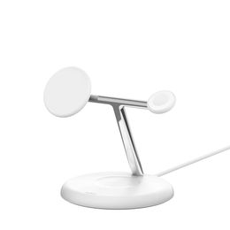 Belkin Ladestation "BoostCharge Pro 3-in-1", wei&szlig;, B:18,13cm H:19,32cm T:13,97cm, Ladeger&auml;te, iPhone 17/Air/16/15, Pixelsnap, AirPods, Apple Watch